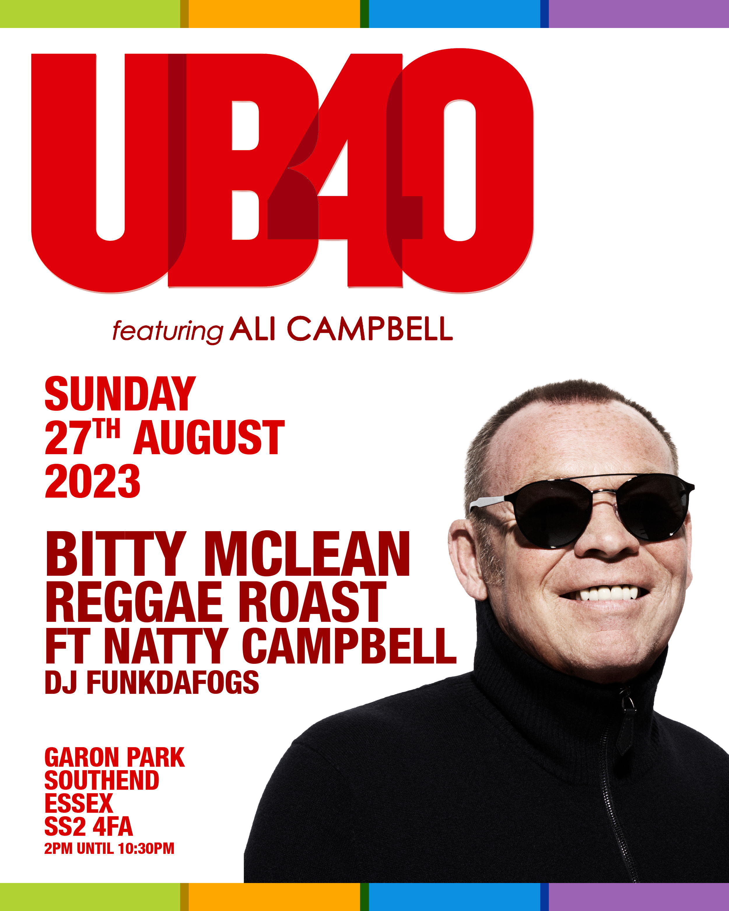 UB40 featuring Ali Campbell at Garon Park, Southend. - Events - Universe