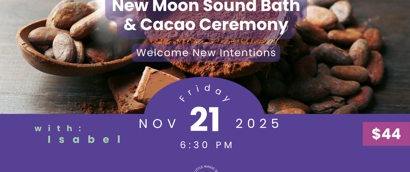 Scorpio New Moon Cacao Ceremony with Isabel Varela – Conscious City Guide
