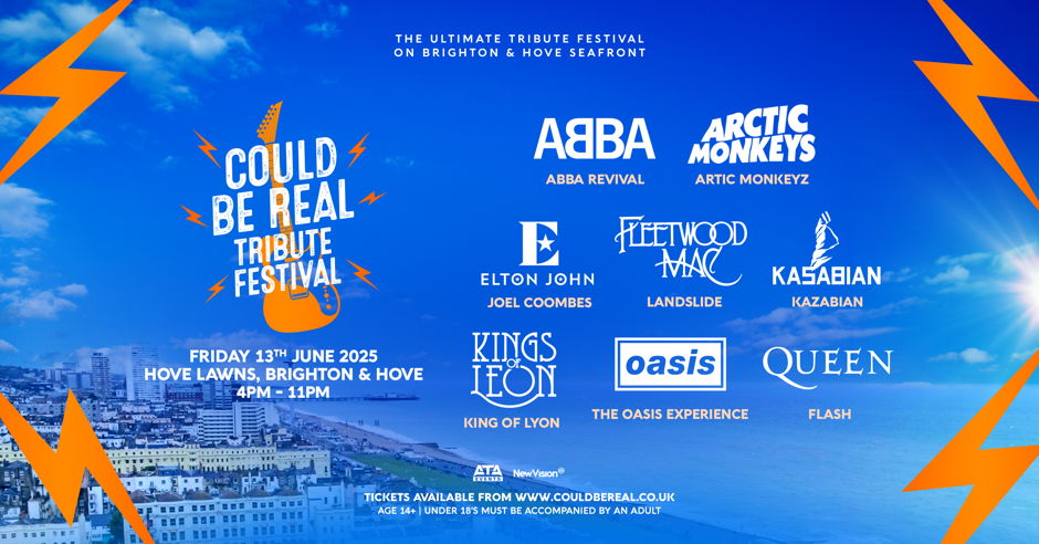 Could Be Real Tribute Festival 2025 at Hove Lawns - Events - Universe